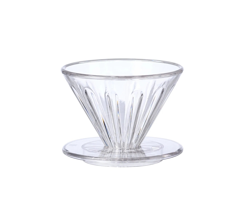 Cone Shaped Paperless Coffee Filter Poured Onto The Coffee Drip Head ...